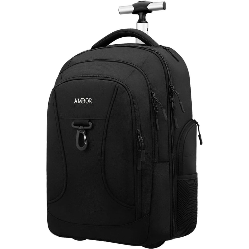 Ambor Retractable Rolling Backpack Waterproof 18 Inch… - Gem